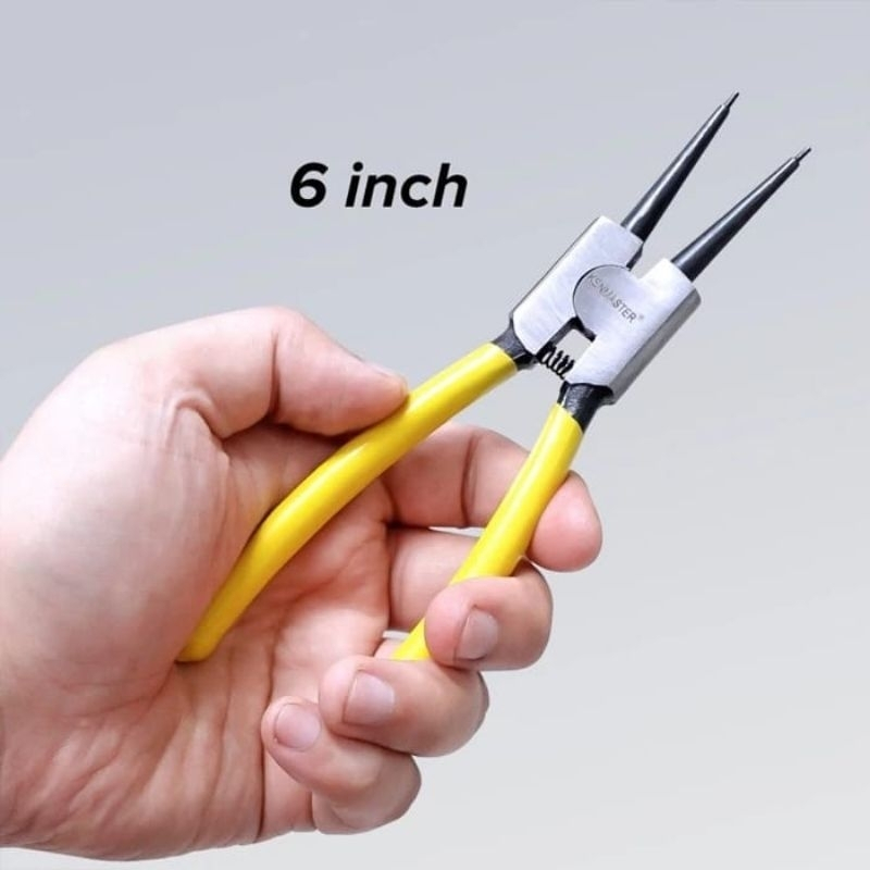 Jual Tang Snap Ring 6 inch Original Kenmaster Tang Circlip Lurus Tekan ...