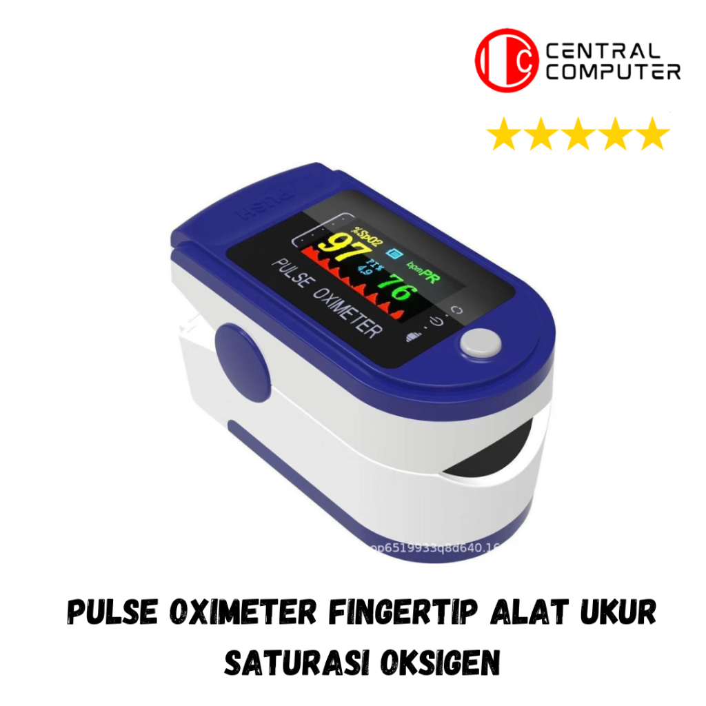 Jual pulse Oximeter Fingertip Alat ukur Saturasi Oksigen | Shopee Indonesia