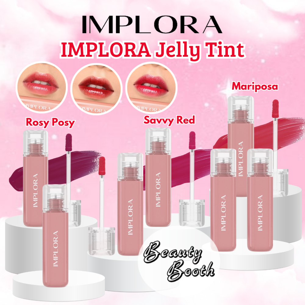 Jual IMPLORA Jelly Tint | Liptint Transferproof - Beauty Booth ...