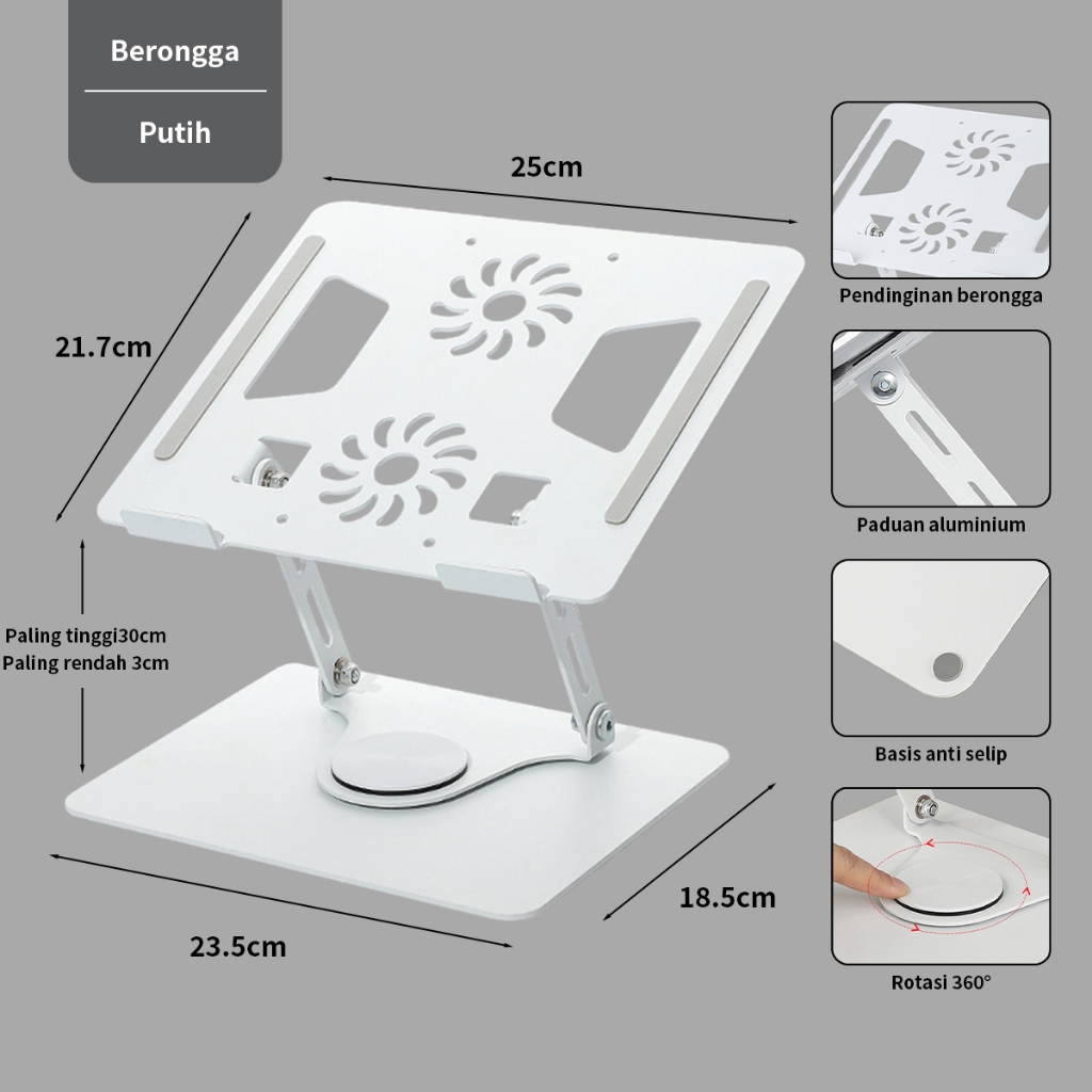 Jual Bracket Monitor & Stand Laptop Dual Arm ALL FOR WORK,Mount Desk ...