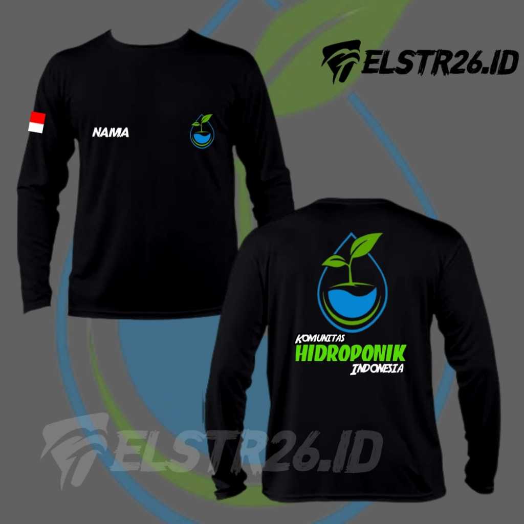 Jual Kaos Distro HIDROPONIK | Bisa Tambah Nama Atau Ganti Logo Sendiri | Bahan Cotton Combed 24s ...