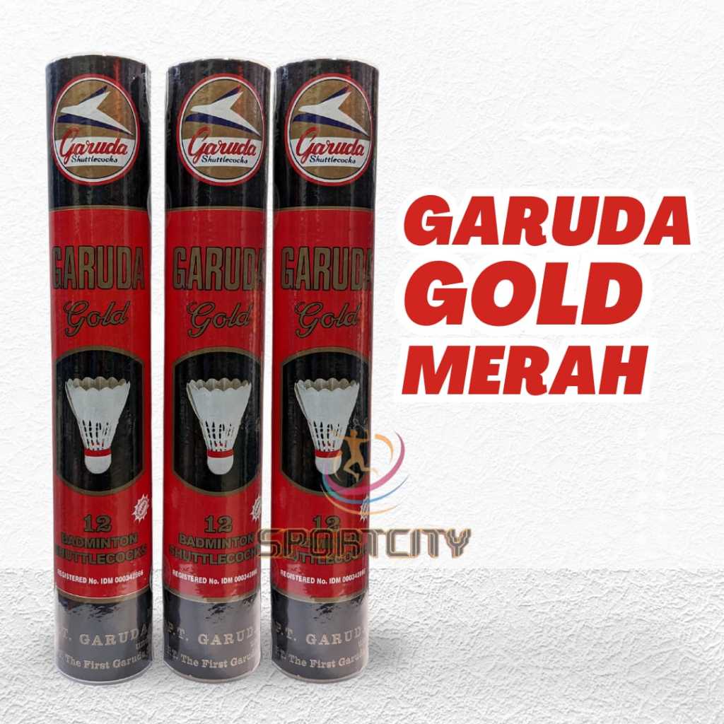 Jual Shuttlecock Badminton Garuda Gold Merah Original | Shopee Indonesia