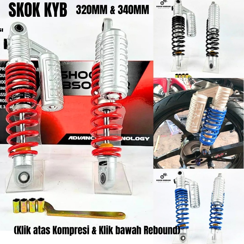 Jual Shockbreaker shock skok tabung KYE/KY3/KYB 280 340 Double Klik ...