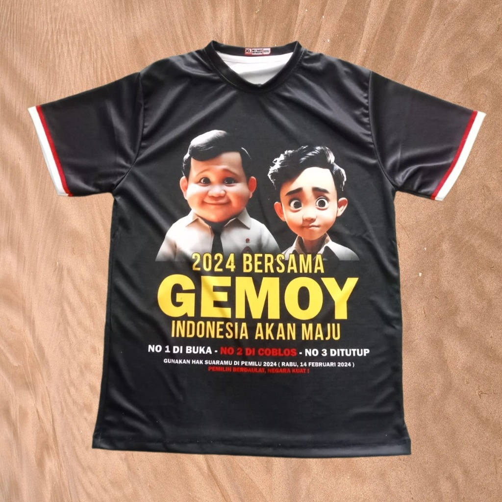 Jual Kaos PRABOWO GEMOY Edisi CAPRES 2024, Baju Relawan PRABOWO GIBRAN - Berbahan DRYFIT, Full ...