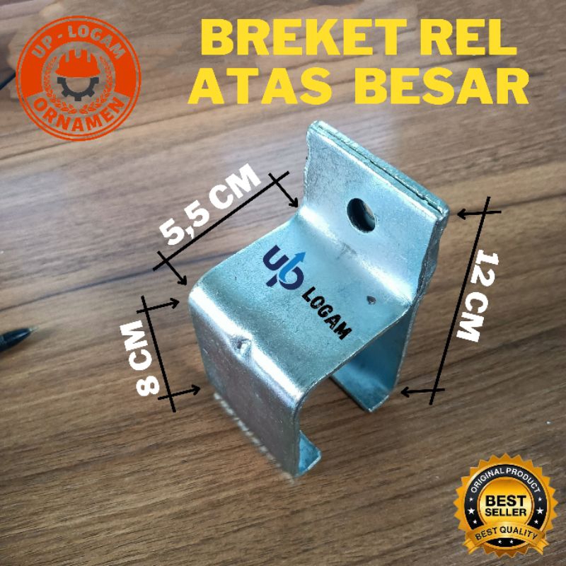 Jual Bracket rel atas henderson Ukuran Besar dan Kecil pengunci Rel ...