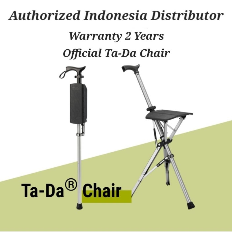 Jual [GARANSI 2 TAHUN RESMI] TaDa® Chair - Tongkat Jalan, Duduk ...
