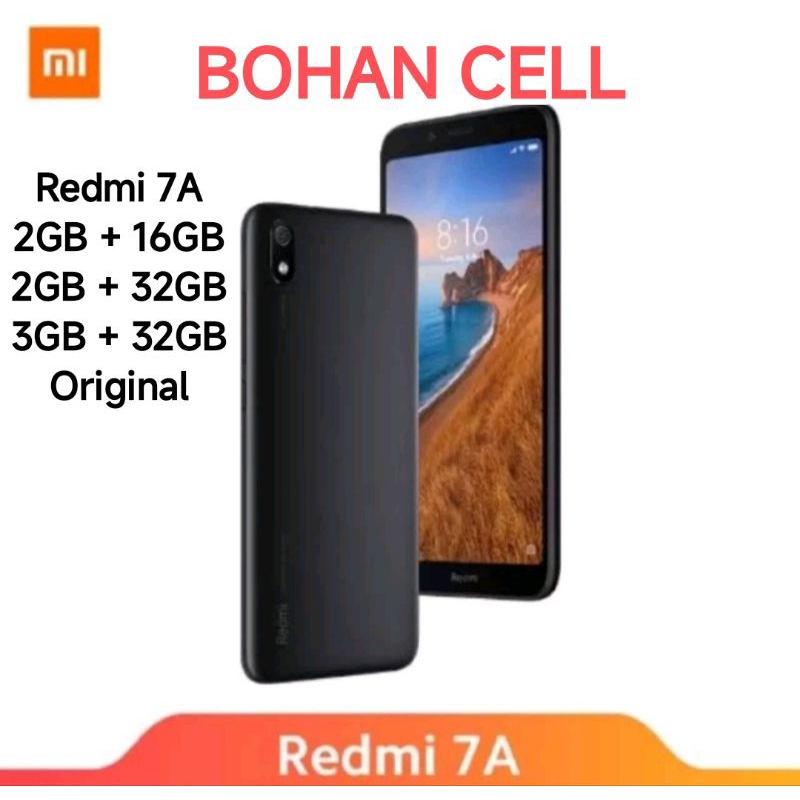 Jual Handphone Original Redmi 7A Ram 3Gb internal 32gb Second Termurah | Shopee Indonesia