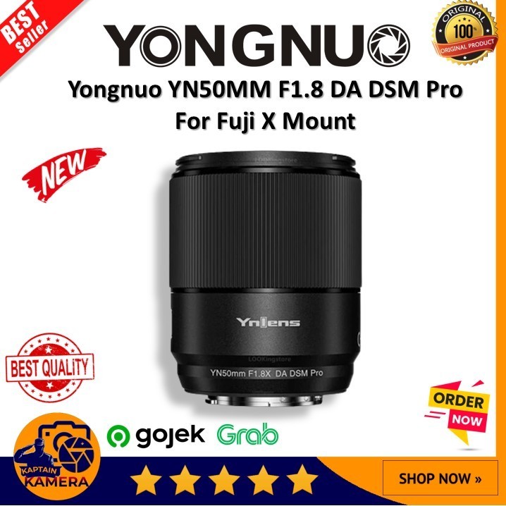 Jual Yongnuo YN50MM F1.8 DA DSM Pro For Fuji X Mount | Shopee Indonesia