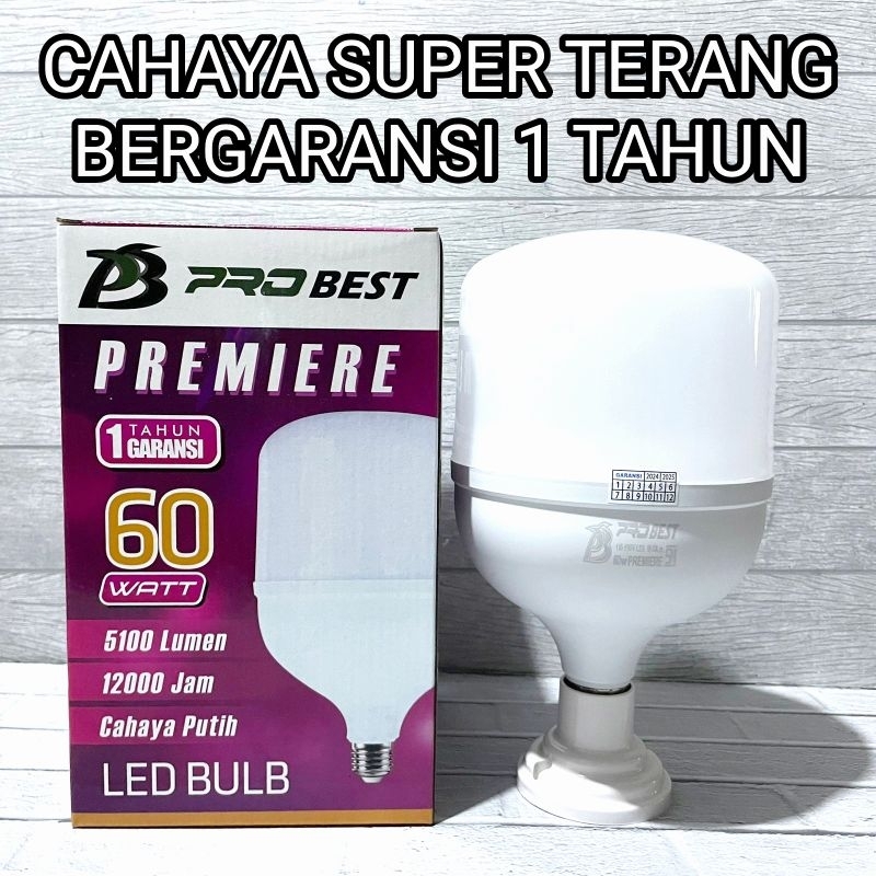 Jual PROBEST PREMIERE LAMPU LED CAPSULE JUMBO 60W 60 WATT PREMIER REVO VARIO SNI E27 BOHLAM ...
