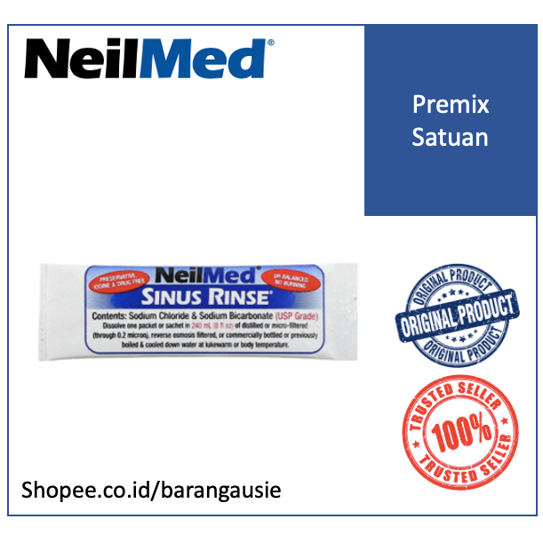 Jual NeilMed Sinus Rinse Premixed Packets Neil Med Sachet Saset eceran ...