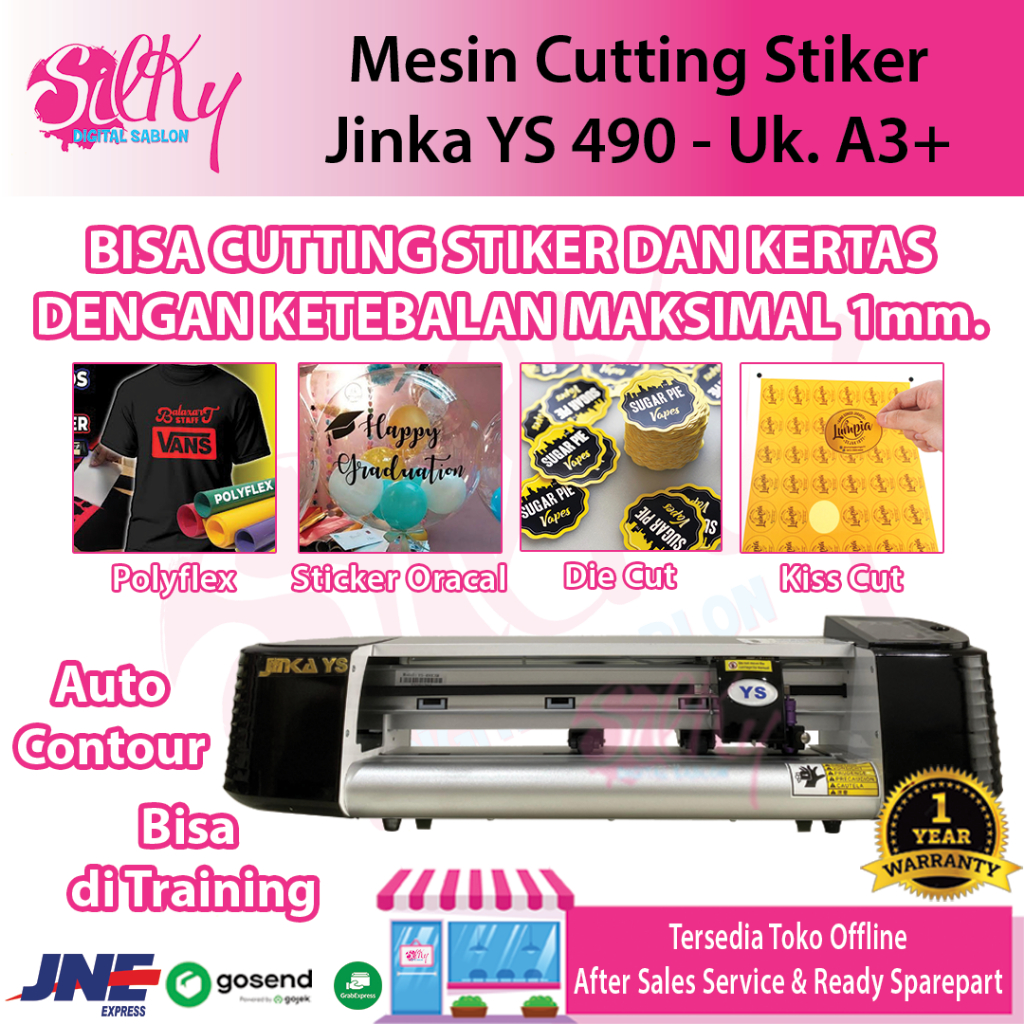 Jual Mesin Cutting Sticker YS-490 CAMERA A3+ CorelDraw Auto Contour Cut ...