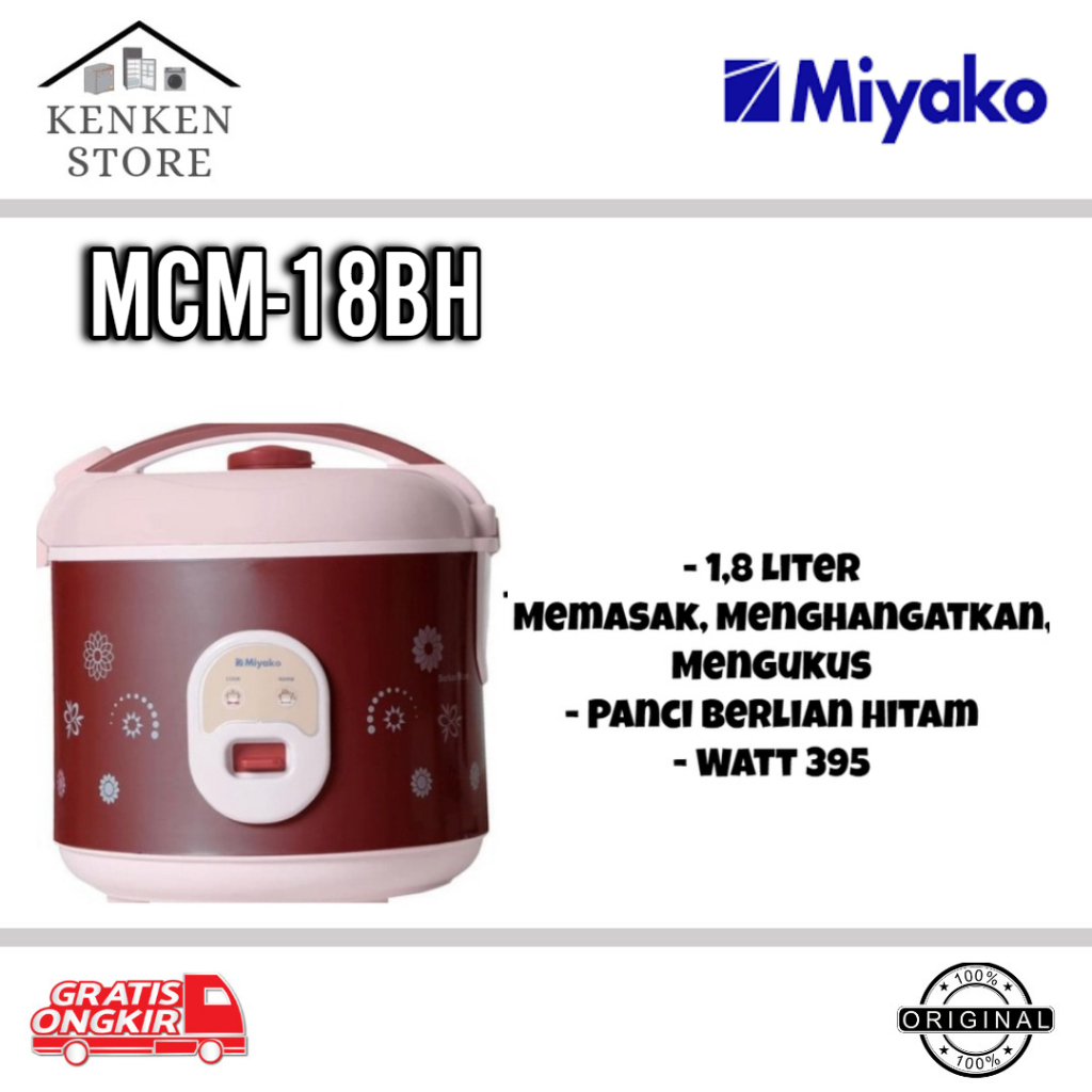 Jual RICE COOKER MIYAKO MCM-18BH 1.8LITER | Shopee Indonesia