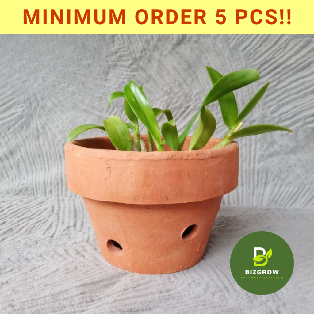 Jual Pot Anggrek Tanah Liat Ukuran 10cm & 15cm | Pot Gerabah Berlubang ...