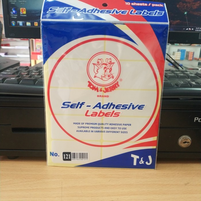 Jual Stiker Label Nama / Sticker Label Harga No.121 Tom & Jerry ...