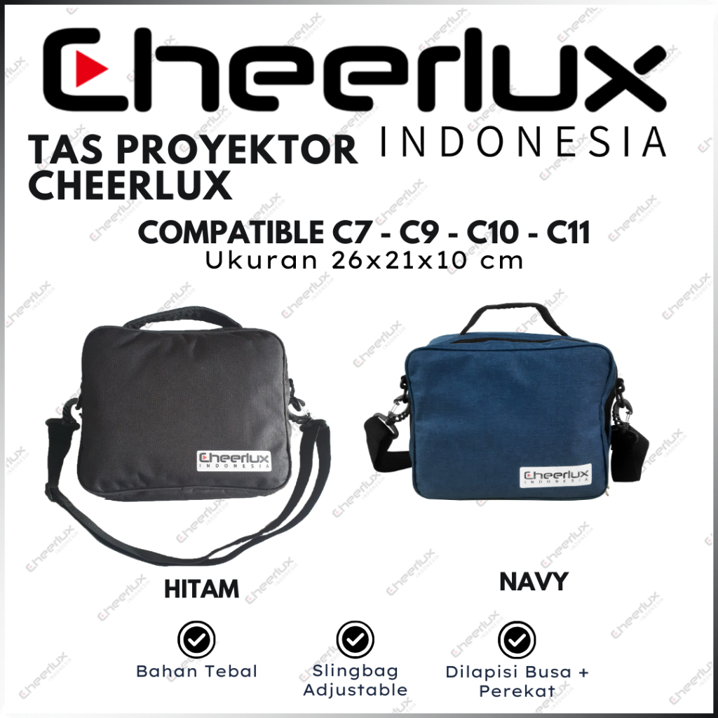 Jual CHEERLUX INDONESIA | TAS PROYEKTOR CHEERLUX SEMUA VARIAN C9 C10 C11 C7 | Shopee Indonesia