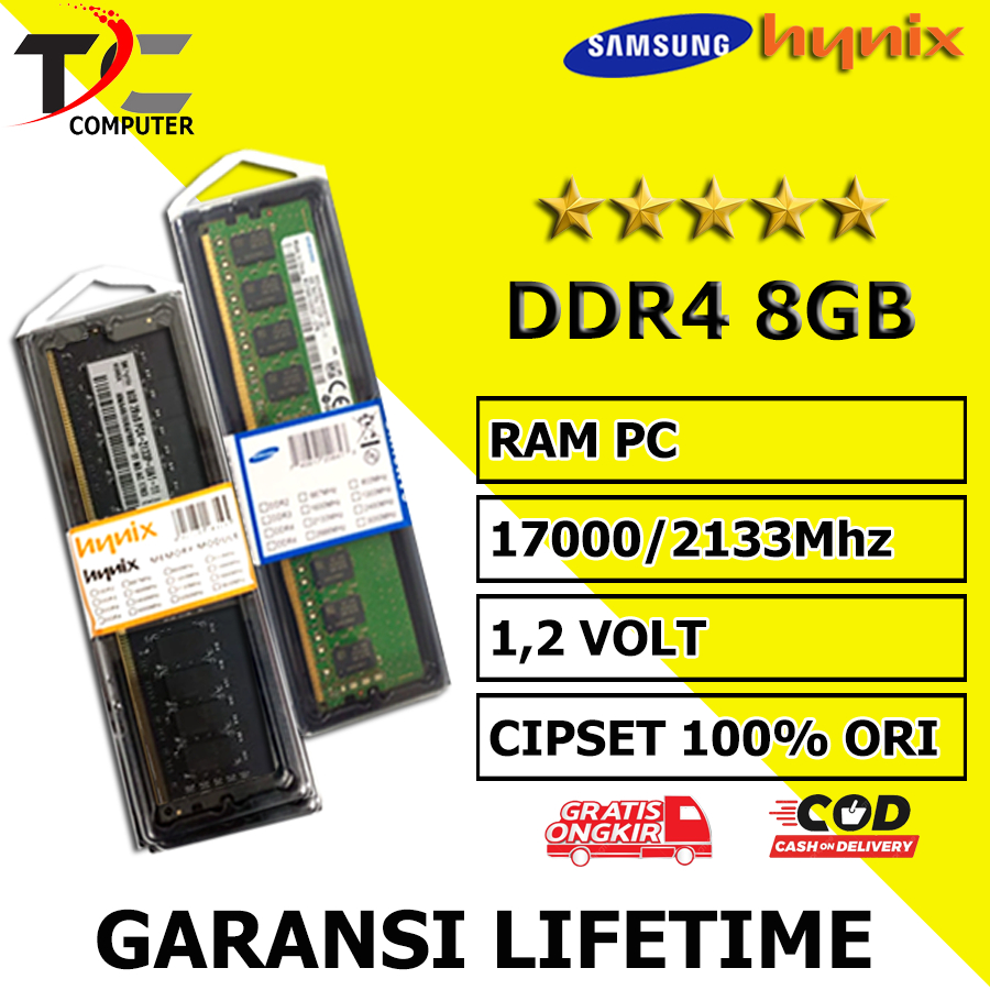Jual RAM Memory PC DDR4 4GB / 8GB PC4-2133 / 2400 / 2666 | Shopee Indonesia