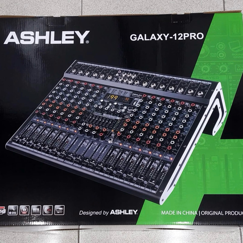 Jual Mixer Ashley 12 Channel Ashley Galaxy 12 Pro Original | Shopee ...