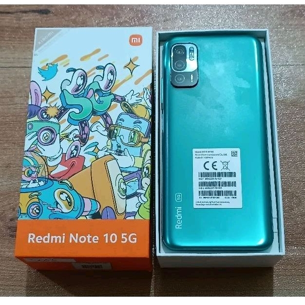 Jual XIAOMI REDMI NOTE 10 5G 4/128 SECOND MULUS FULLSET ACC LENGKAP ...