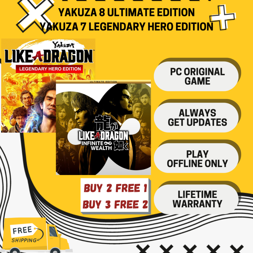 Jual Like A Dragon 8 Infinite Wealth Ultimate Edtion And Yakuza 7