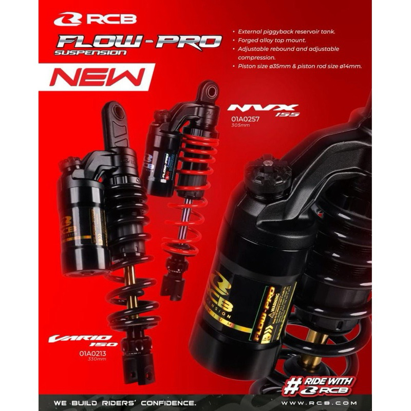Jual Shockbreaker RCB Suspension RCB Absorber RCB RACING BOY Type Flow ...