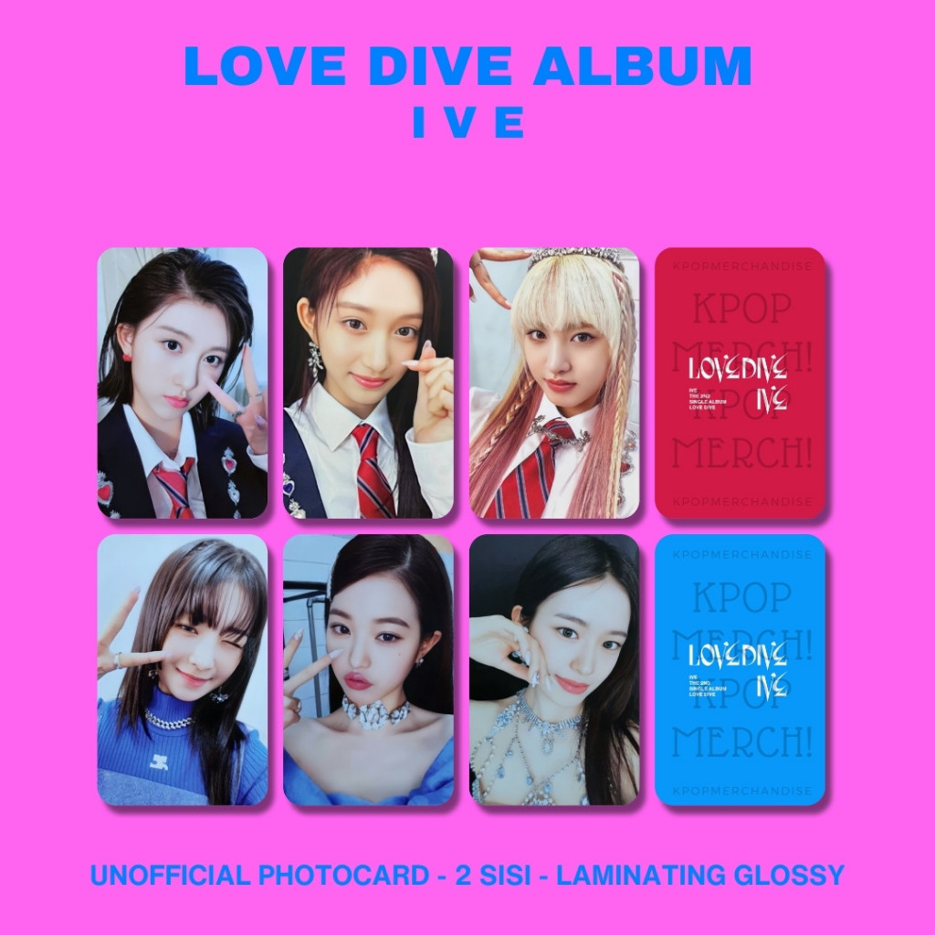 Jual Photocard IVE Love Dive Album Premium gaeul leeseo liz rei wonyoung yujin | Shopee Indonesia