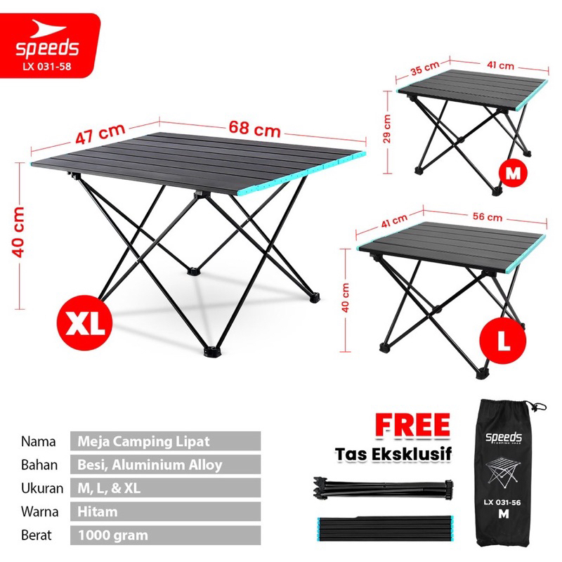 Jual Meja Camping Meja gunung Maja Outdoor Lipat Meja Speeds Meja Lipat ...