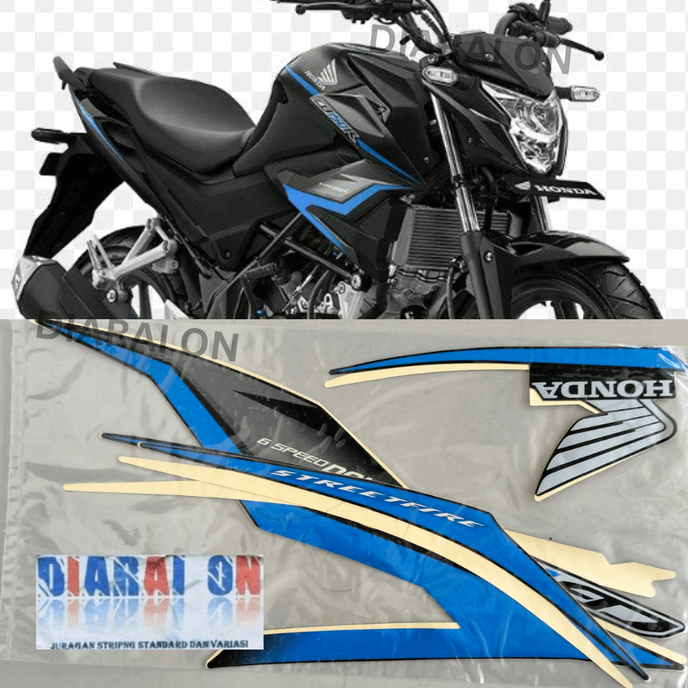Jual Stiker Striping Honda CB150r 2018 - CB 150 R CB 150R Biru Murah ...