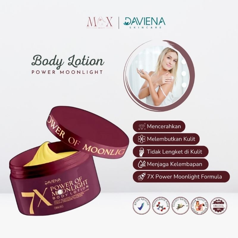 Jual DAVIENA SKINCARE HB DOSTING 27X PLUS POWER MOONLIGHT BODY LOTION ...