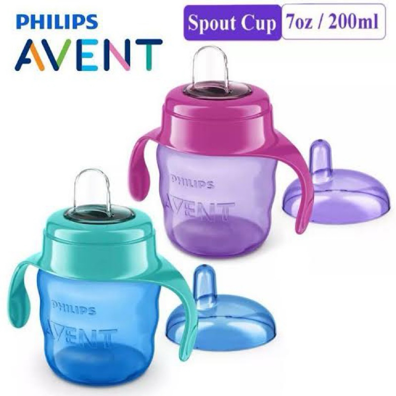 Jual Philips Avent classic spout cup purple 200ml / botol susu bayi ...