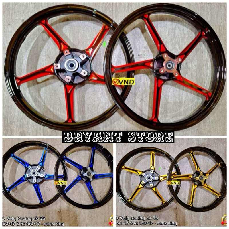 Jual VND VELG RACING AK 55 TWOTONE 160x17 & 160x17 MX KING AK55 TWO ...