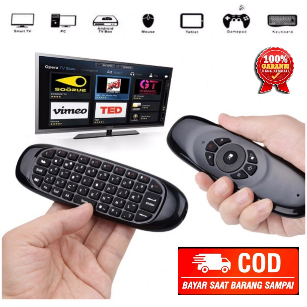 Jual C120 2.4G Air Mouse Wireless Keyboard Remote Control For Android ...