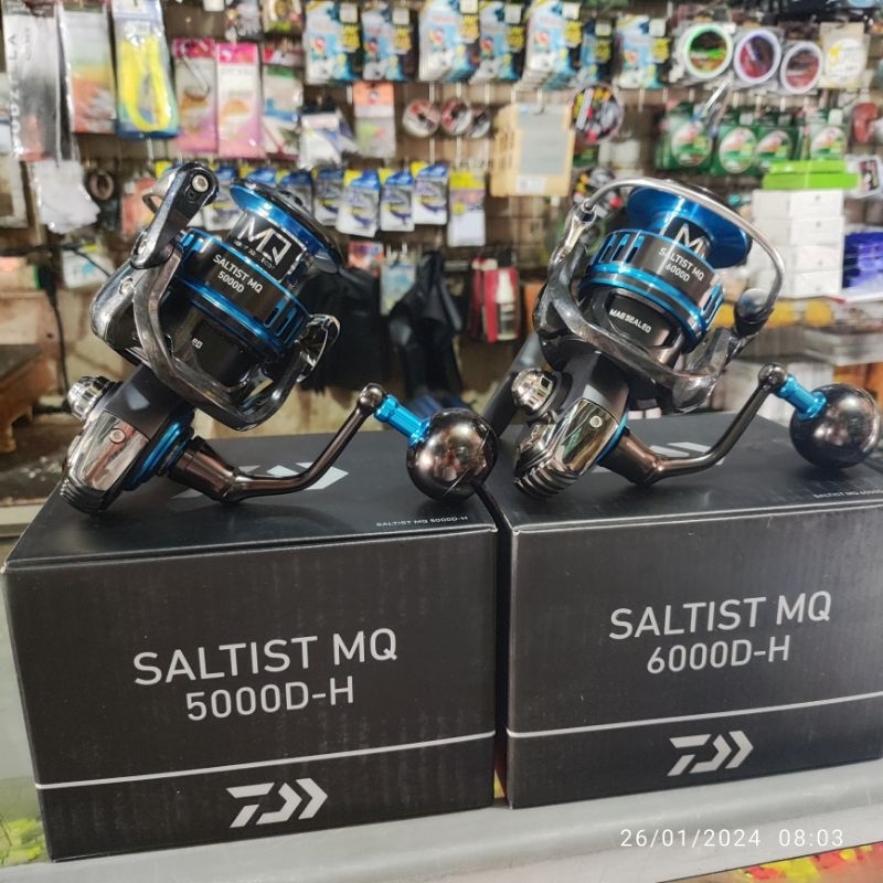 Jual ( PROMO ) Reel Daiwa SALTIST MQ 5000D-H 6000D-H BERGARANSI | Shopee Indonesia