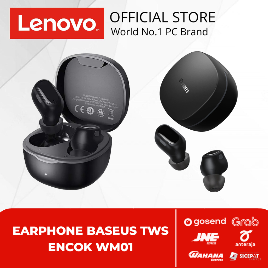 Jual BASEUS TWS ENCOK WM01 NOISE REDUCTION TRUE WIRELESS BLUETOOTH ...