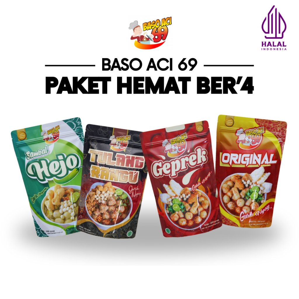 Jual Baso Aci 69 Paket B'4 - Baso Aci Sambal Hejo Tulang Rangu Geprek ...