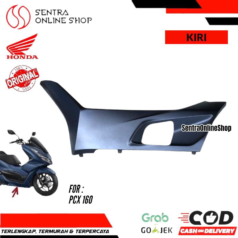 Jual Cover under dek bawah kiri pcx 160 biru doff dop original | Shopee ...