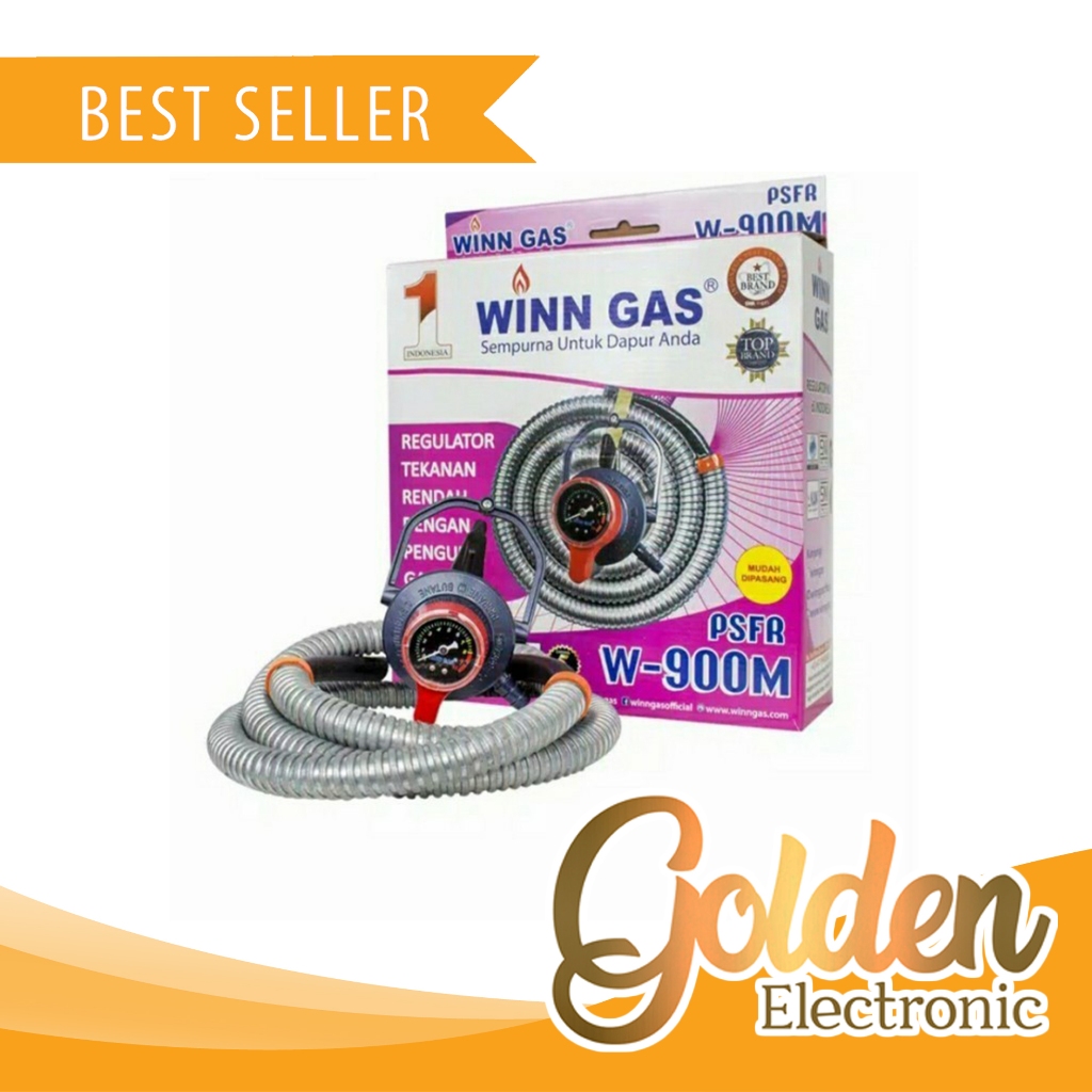 Jual Winn Gas Selang Regulator Set Paket W-900M Regulator + Selang 1.8m ...