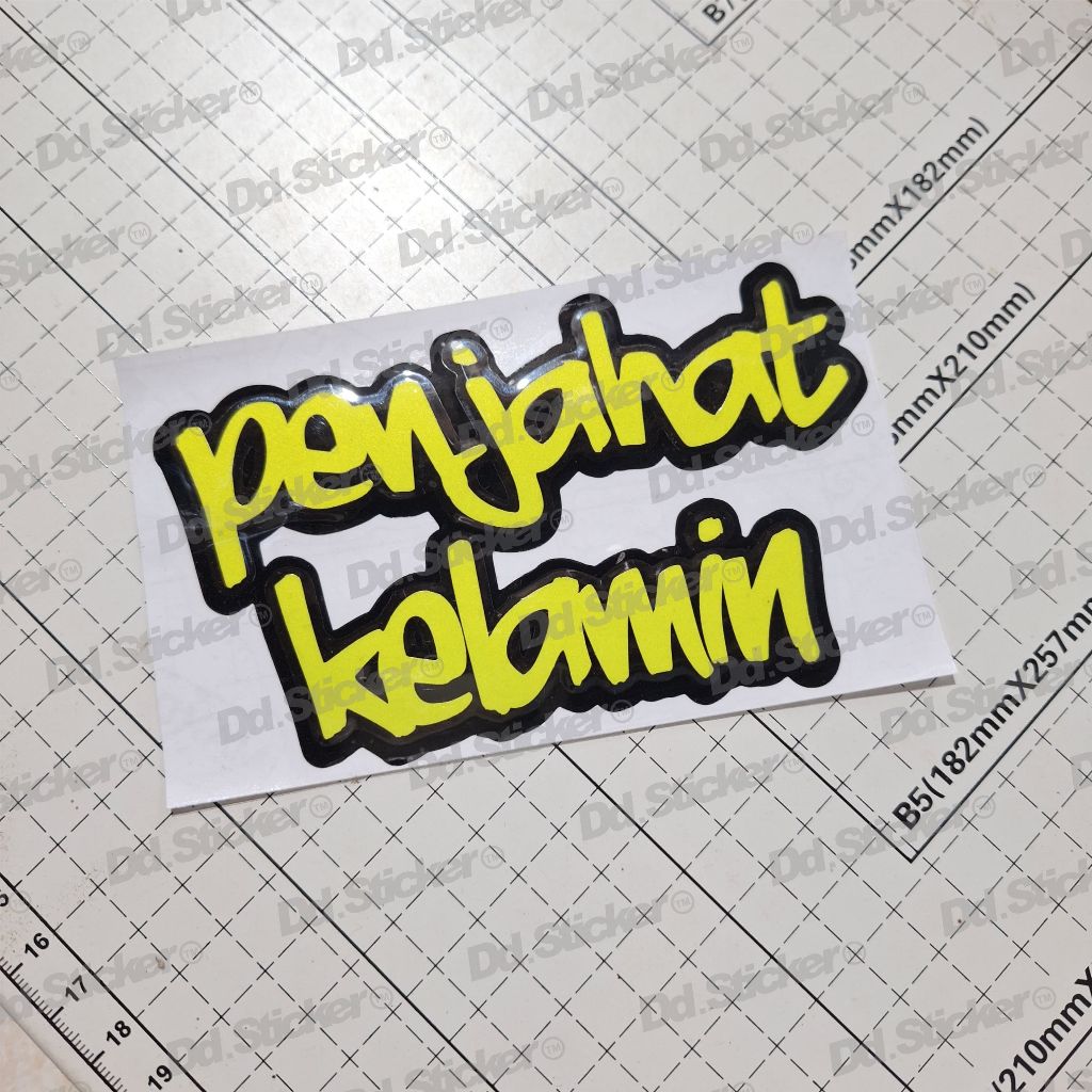 Jual STICKER PENJAHAT KELAMIN (jok belakang rx king) | Shopee Indonesia