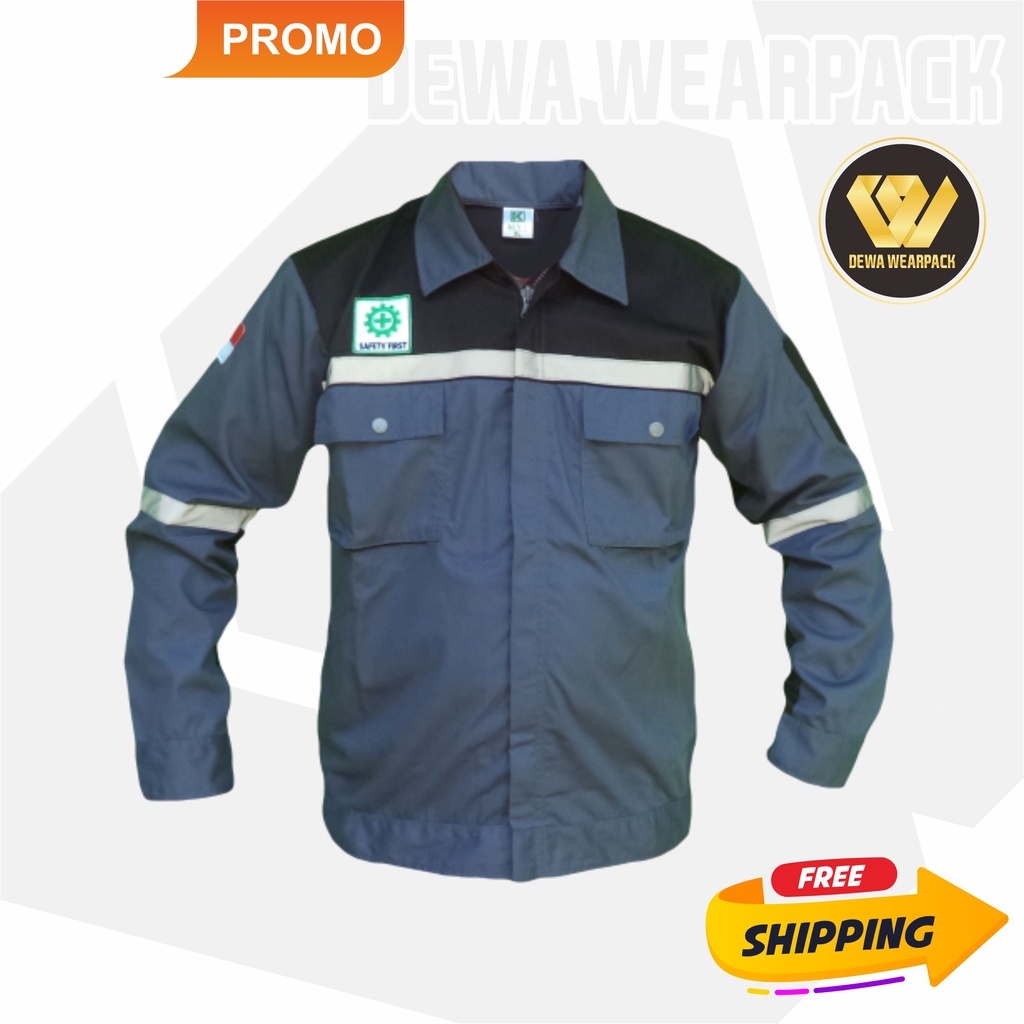 Jual Wearpack Safety Atasan Kemeja Baju Kemeja Kerja Lapangan/APD K3 ...