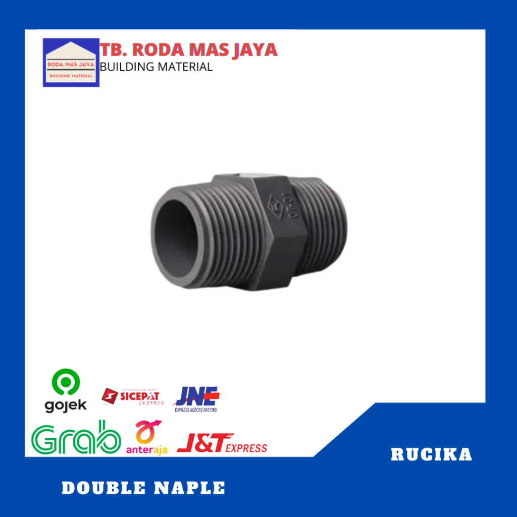 Jual Double Neple/Dobel Nepel/Sambungan Pipa PVC Rucika | Shopee Indonesia