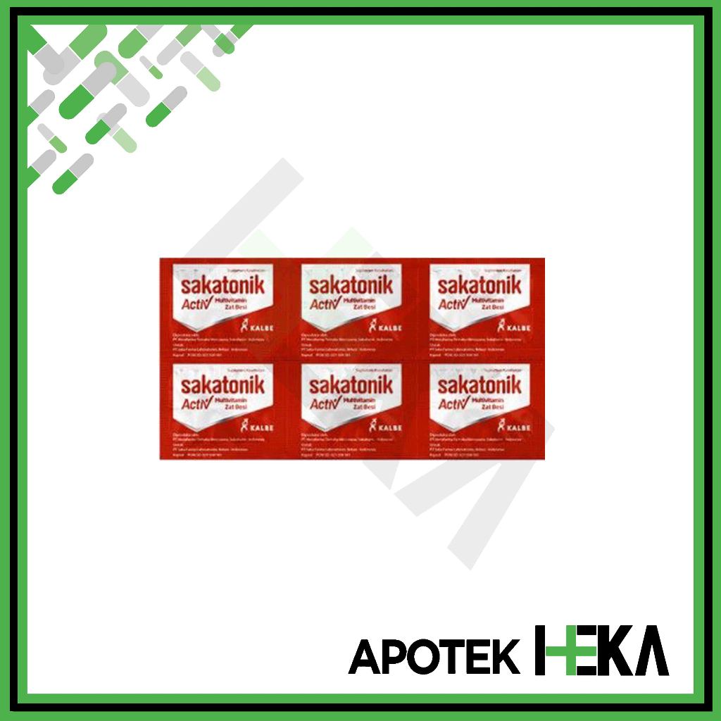 Jual Sakatonik Activ Kaplet Strip isi 6 Tablet - Zat Besi untuk Anemia ...