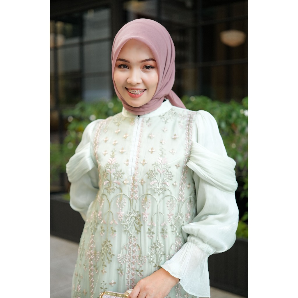 Jual Serayaofficiall DELIA Shimmer Dress Premium Mewah Gamis Terbaru Gamis Simple Elegant Wanita ...