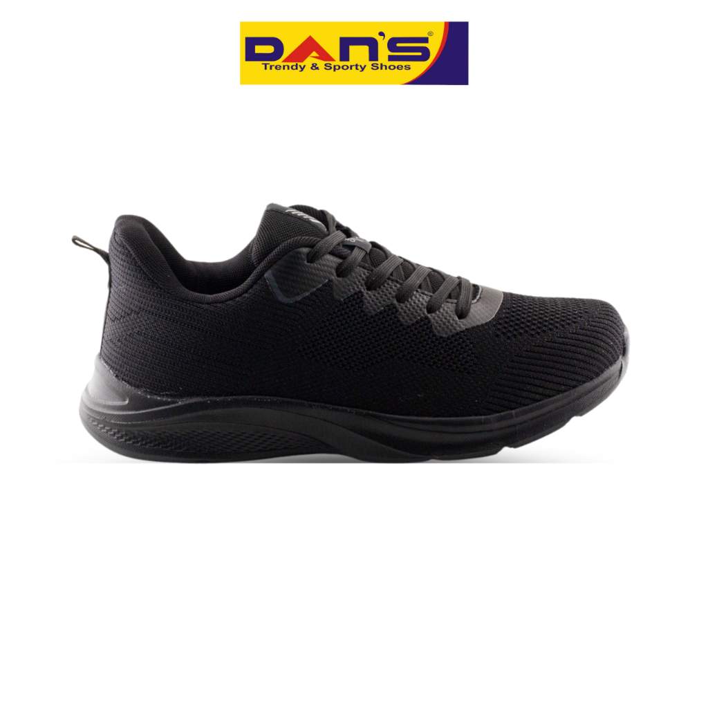 Jual Sepatu Dans Motheo Sepatu Sneakers Pria - All Black | Shopee Indonesia
