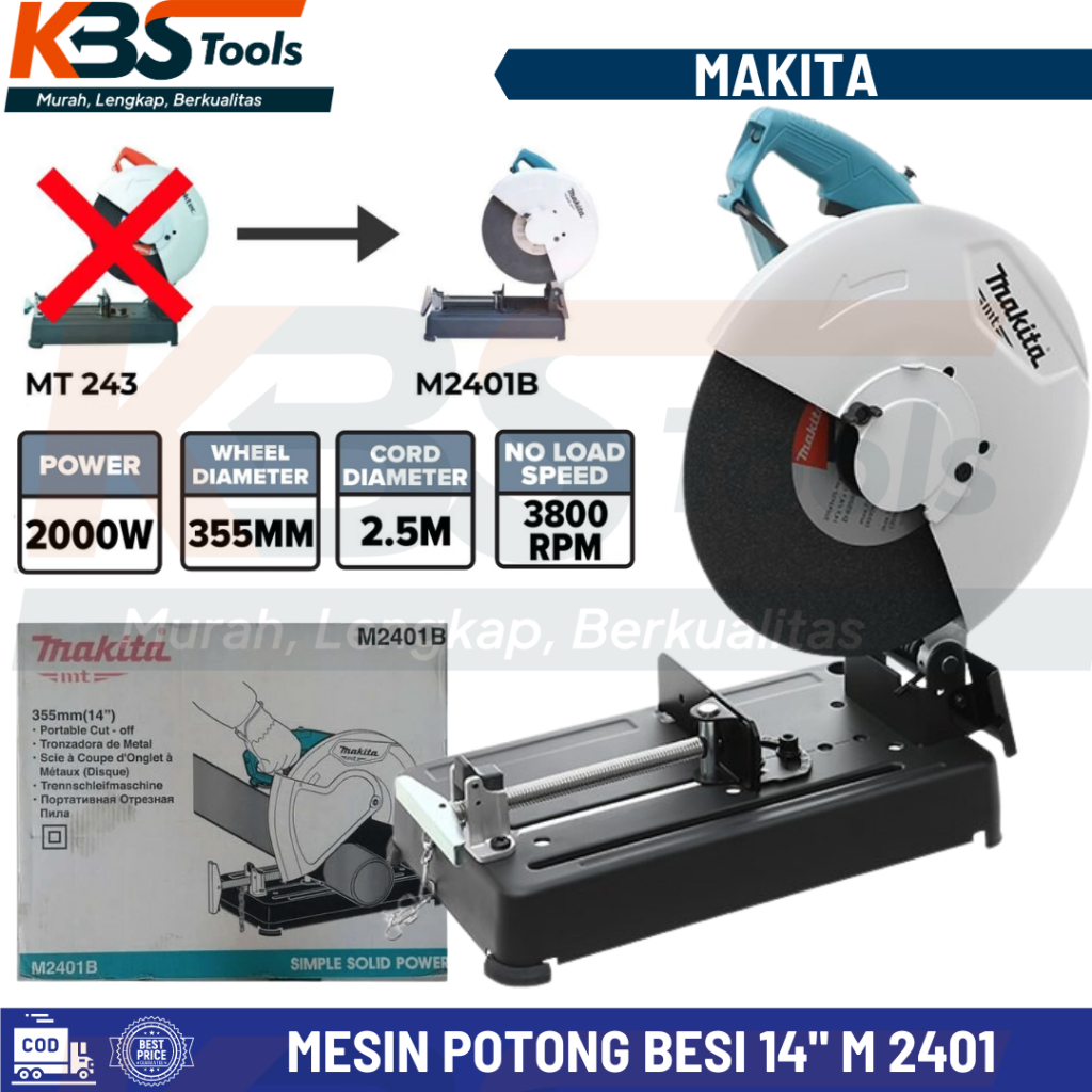 Jual Mesin Cut Off 14 inch Potong Besi 14 " Cutting Wheel Saw Makita ...