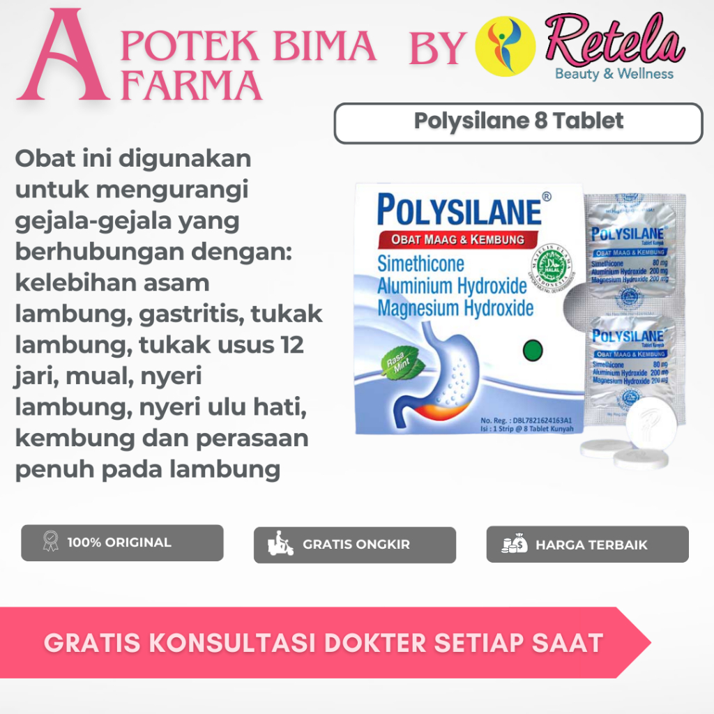 Jual Polysilane 8 Tablet | Shopee Indonesia