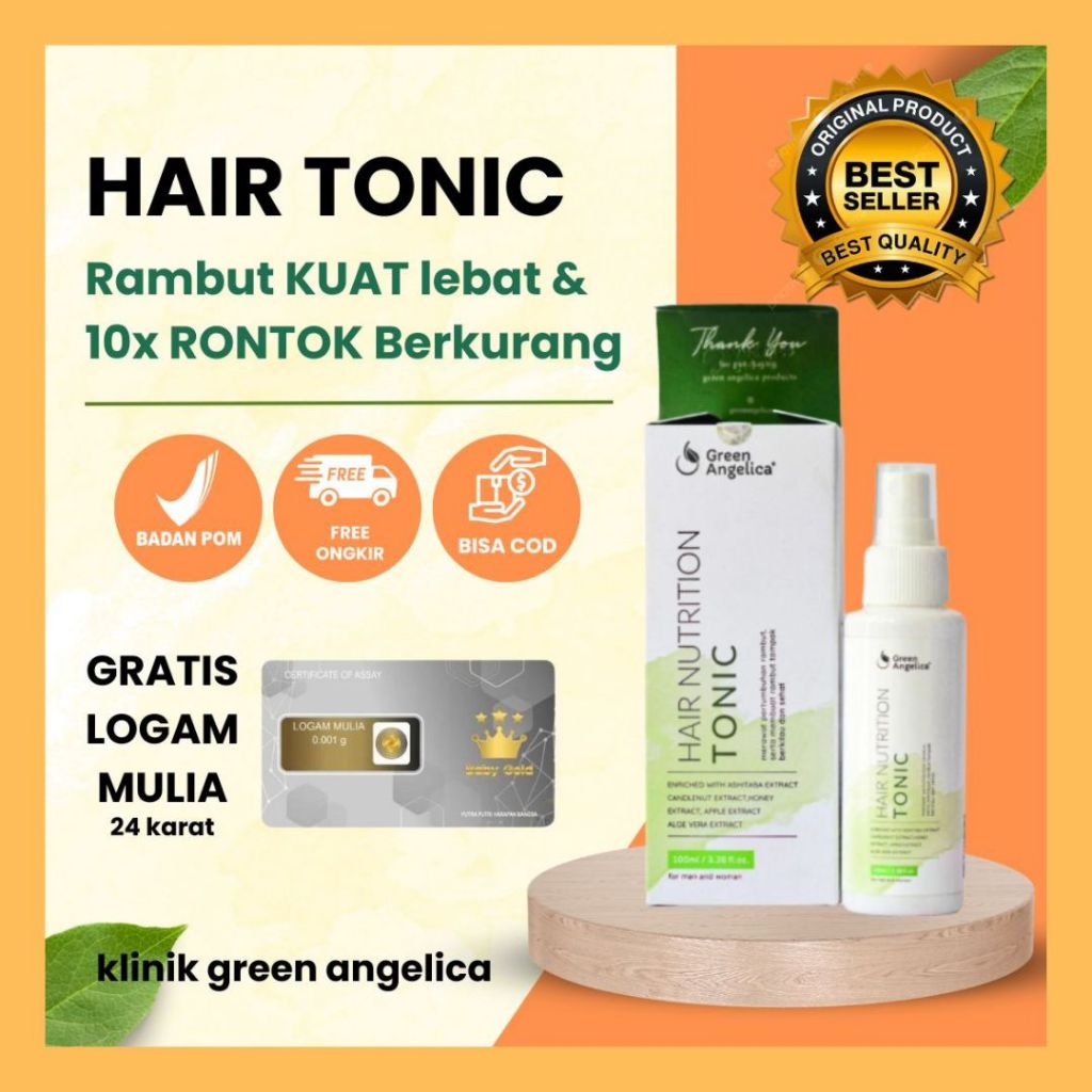 Jual [GRATIS EMAS] HAIR TONIC MENGHENTIKAN RAMBUT RONTOK DAN ...