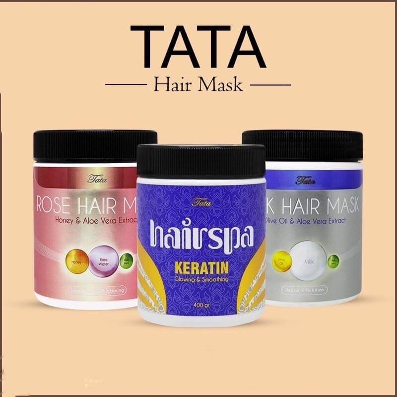 Jual Tata Hair Mask Hair Spa Keratin Rambut Rose Milk 400gr | Shopee ...