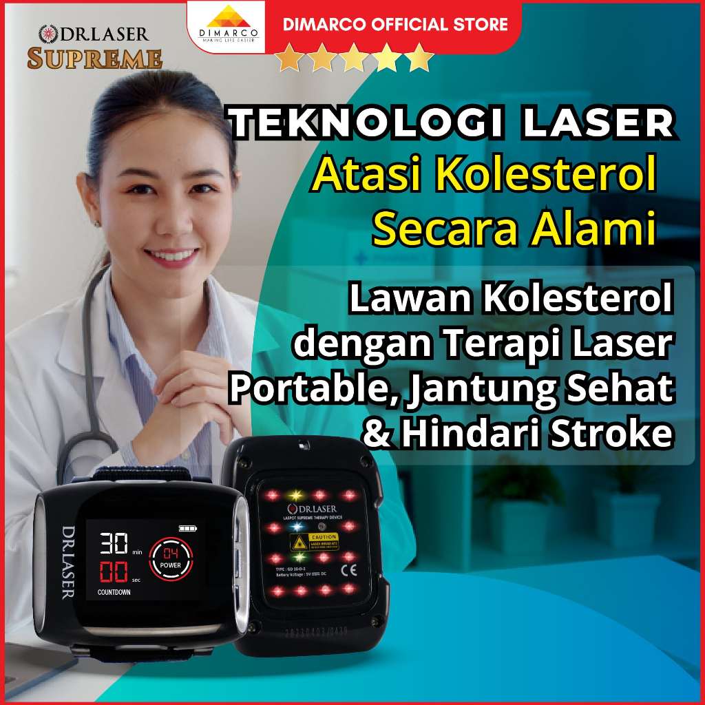 Jual DR LASER SUPREME 16 TITIK Terapi Normalkan Kolesterol Jam Tangan ...