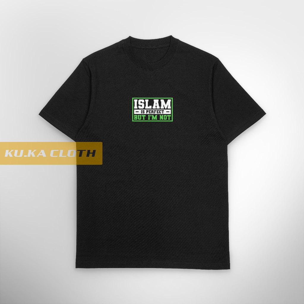 Jual Kaos Distro Dakwah Peria Muslim Islami Islam Is Perfect | Shopee ...