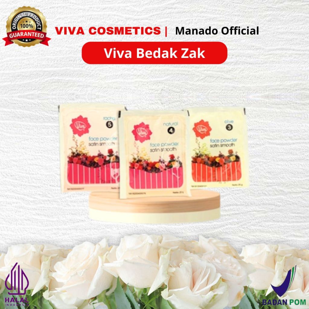 Jual MANADO VIVA FACE POWDER SATIN SMOOTH 15gr ORIGINAL | Shopee Indonesia