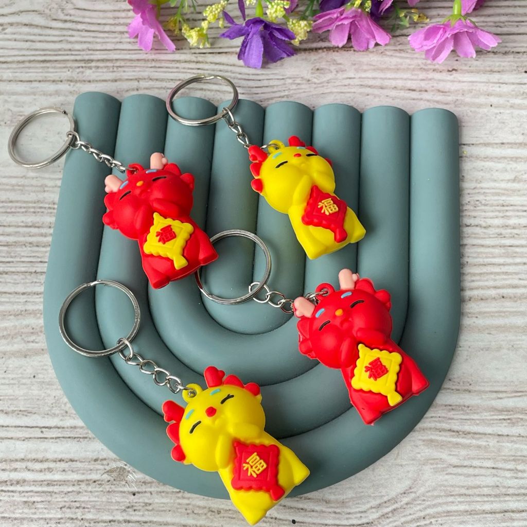 Jual Gantungan Kunci Naga Sincia Lunar New Year Shio Dragon Ukuran 7 x ...